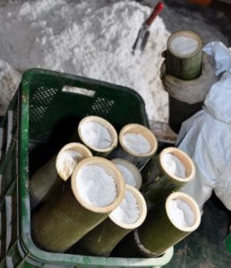 Bamboo salt production process. View it here - Bambu®Salz